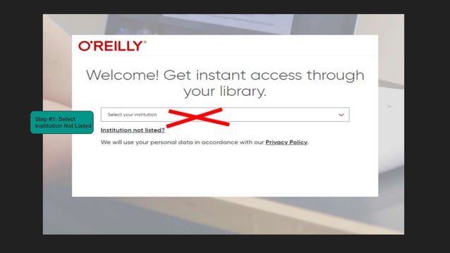 O'ReillySteps for Login PowerPoint Presentation | PPTX