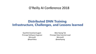 Distributed DNN training: Infrastructure, challenges, and lessons learned | PPT