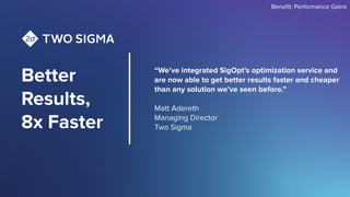 SigOpt at O'Reilly - Best Practices for Scaling Modeling Platforms | PPT