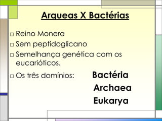 O reino bactéria e o reino arquea | PDF