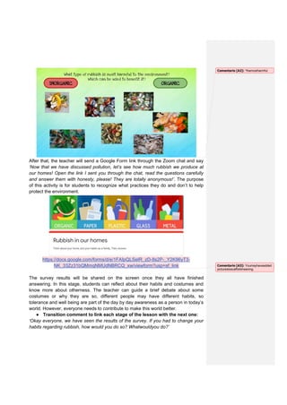 3Rs: Lesson Plan (Zoom Meeting) - 3° Year, Secondary School | PDF