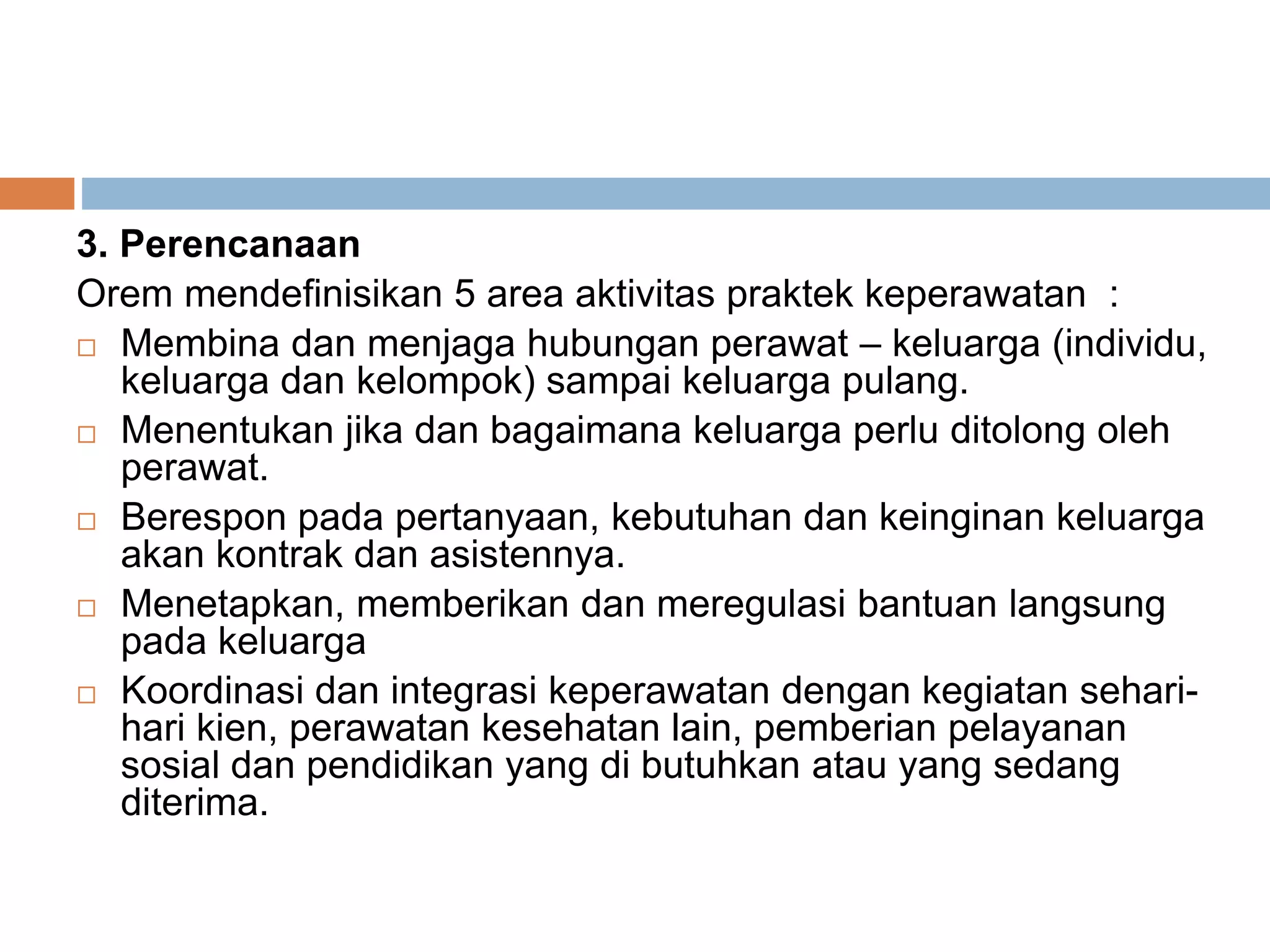 model keperawatan komunitas "teori Orem" | PPTX
