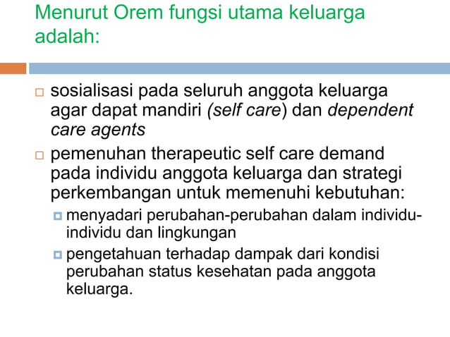 model keperawatan komunitas "teori Orem" | PPTX