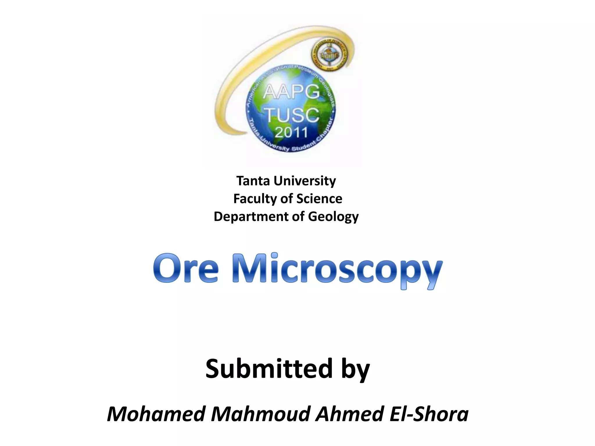 Ore Microscopy 2012 | PPTX