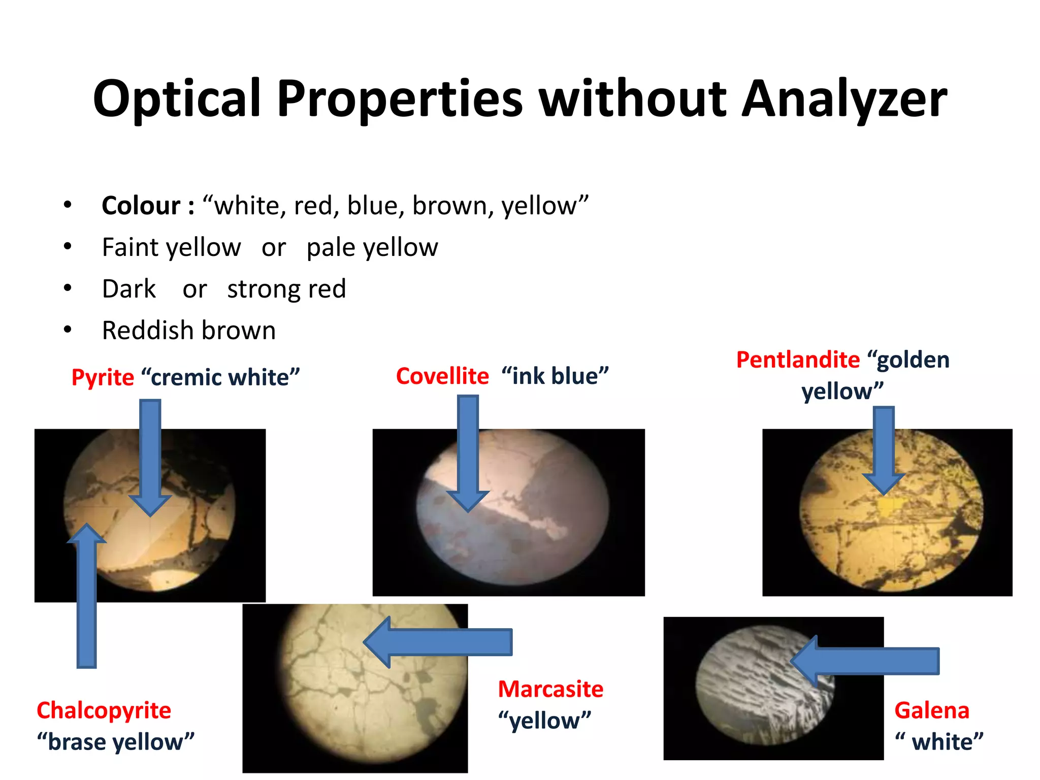 Ore Microscopy 2012 | PPTX