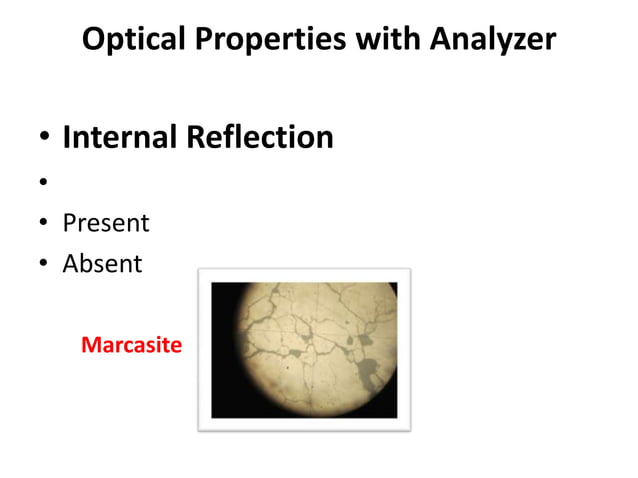 Ore Microscopy 2012 | PPTX
