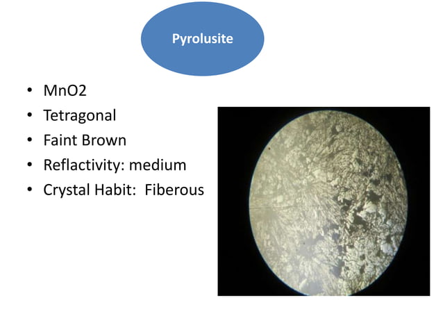 Ore Microscopy 2012 | PPTX