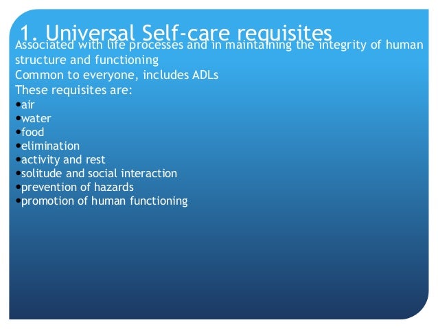 Orem proffesional concepts in nursing