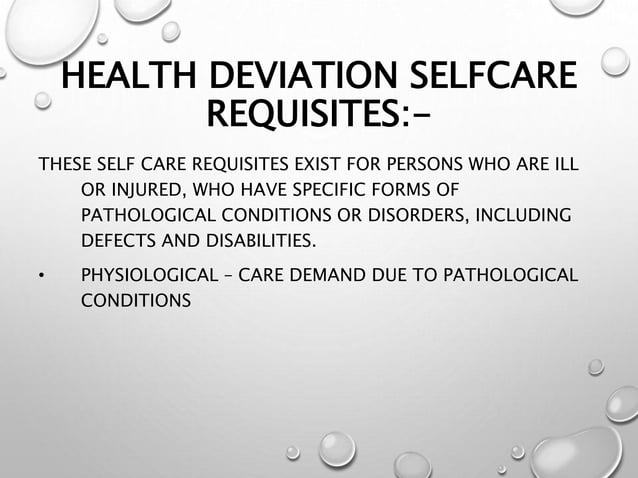 Orem's Theory of Self Care Deficit | PPTX | Parenting Babies and ...