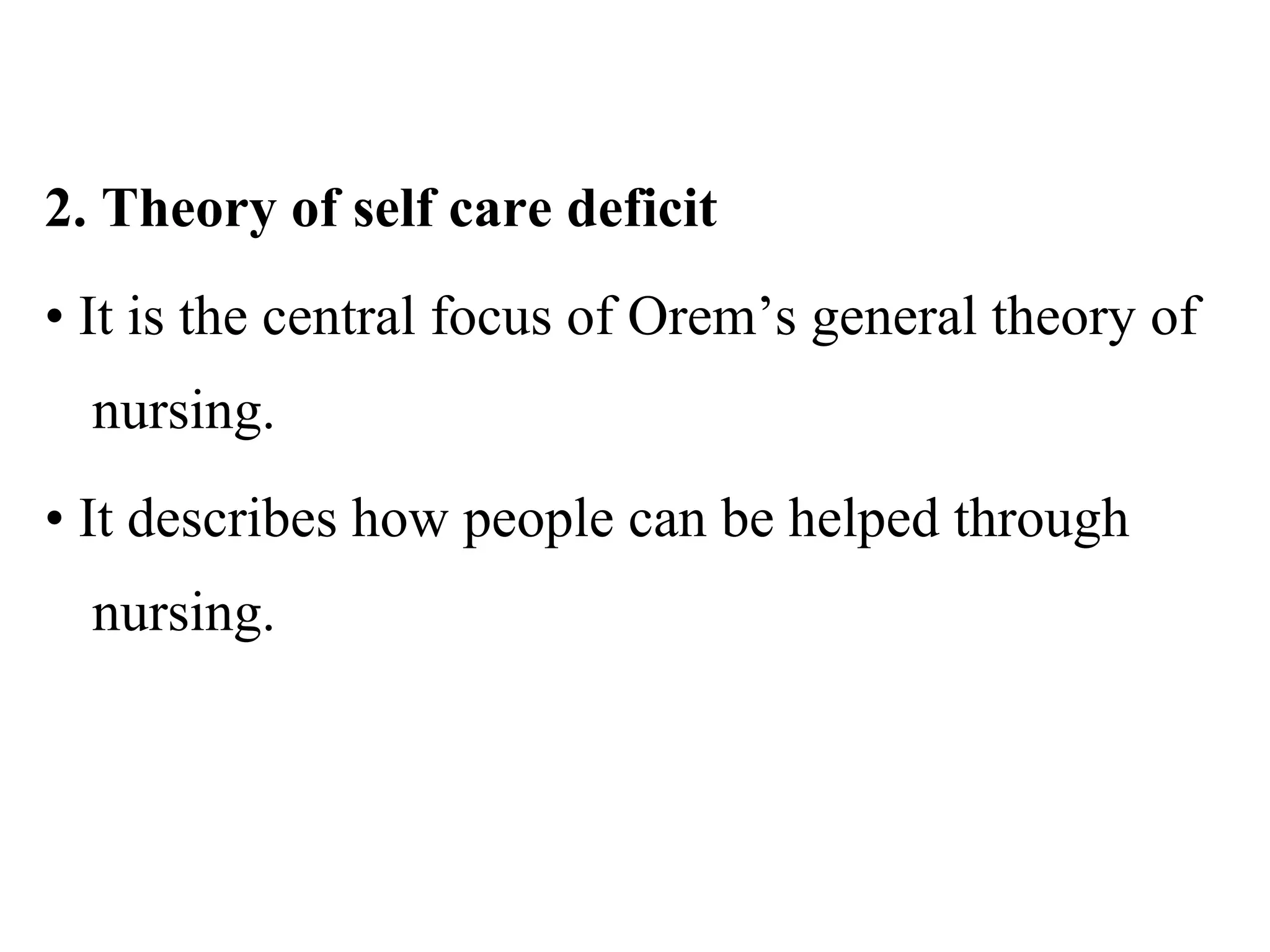 Orem's theory | PPT