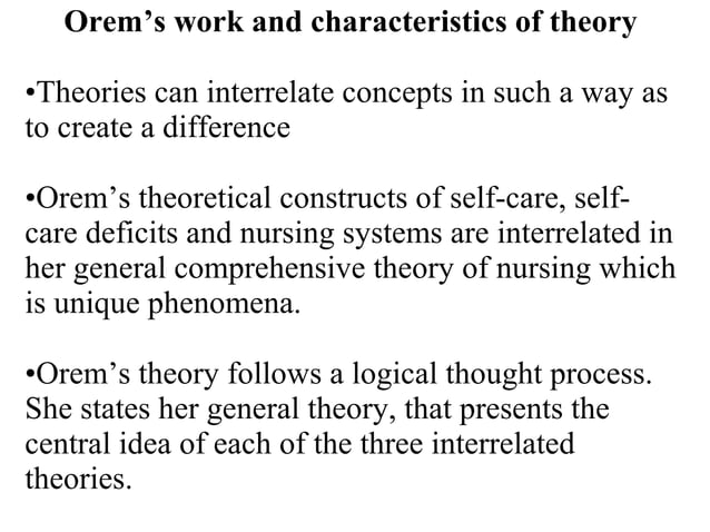 Orem's theory | PPT