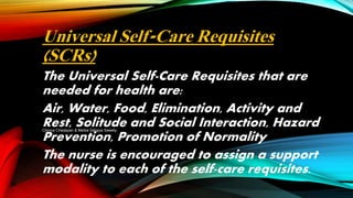 Nursing Orem's theory | PPTX