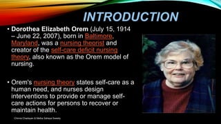 Nursing Orem's theory | PPTX