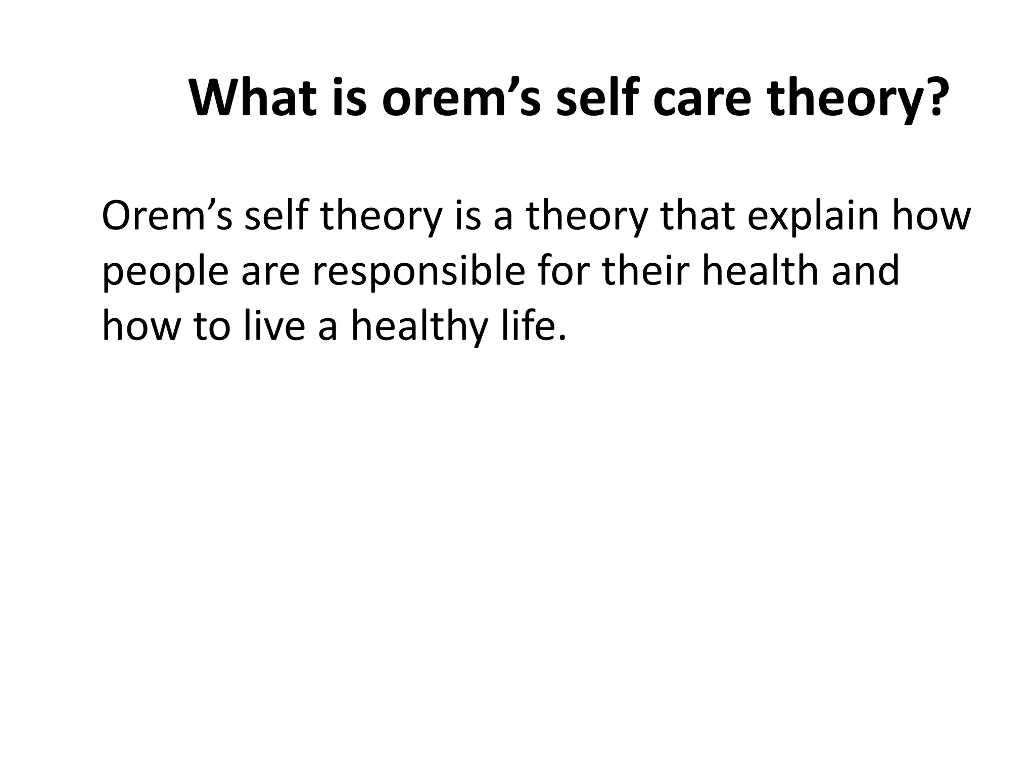 Orems theory | PPTX