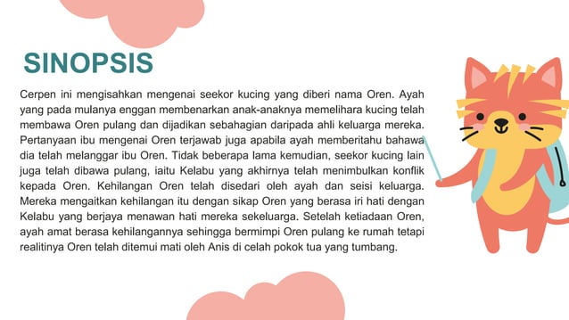 CERPEN OREN (WATAK DAN PERWATAKAN) | PPTX