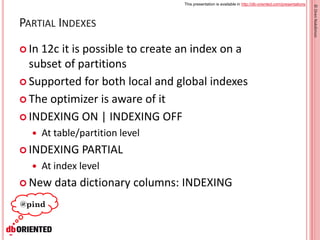 Indexes and Indexing in Oracle 12c | PDF