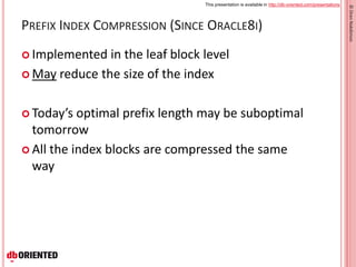 Indexes and Indexing in Oracle 12c | PDF