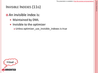 Indexes and Indexing in Oracle 12c | PDF