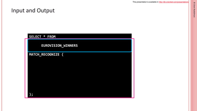 Oren Nakdimon Oracle Sql Pattern Matching Made Easy Ppt
