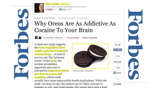 Oreos are addictive. | PPTX