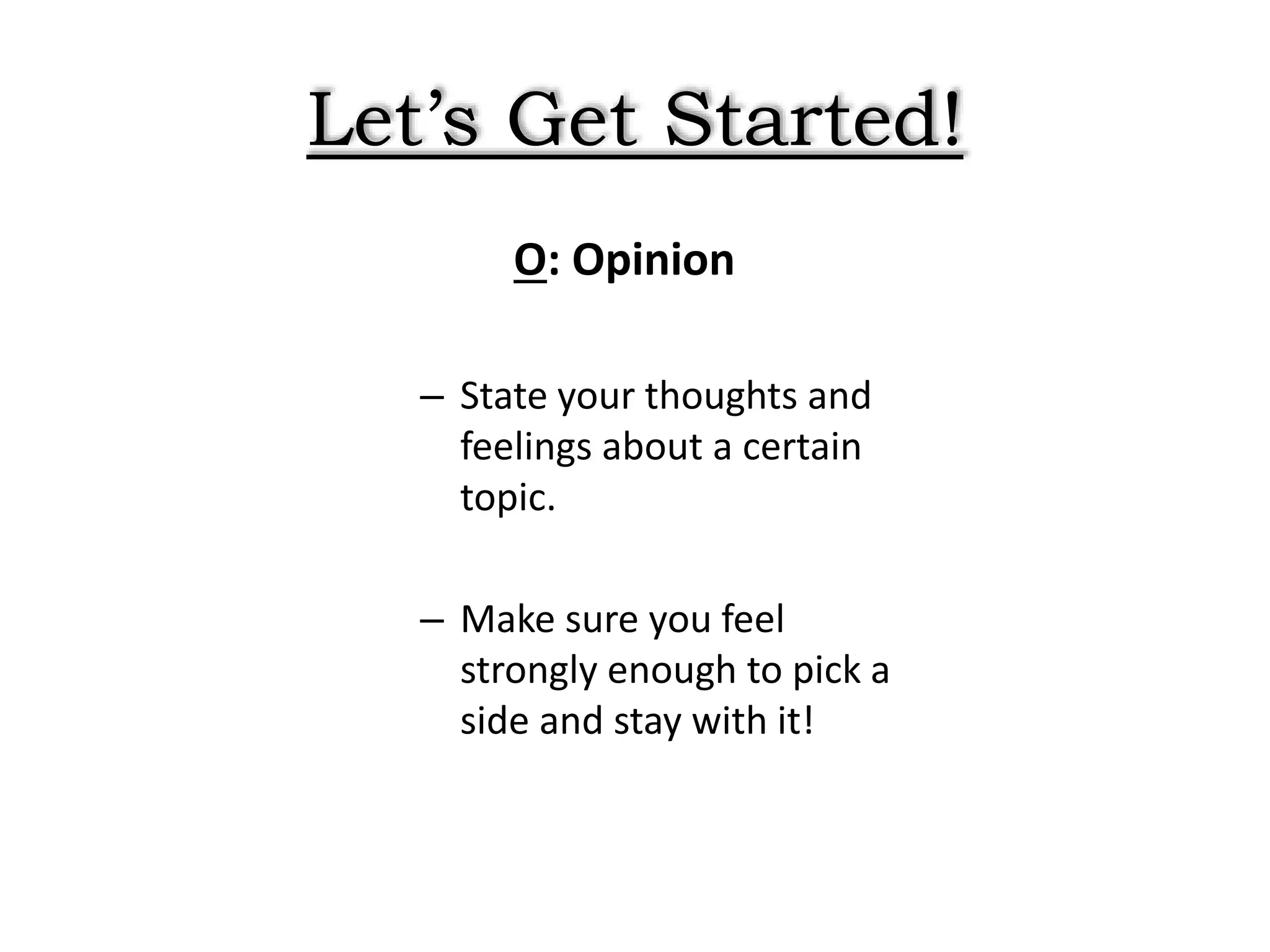 Oreo. Stating Your Opinion | PPTX