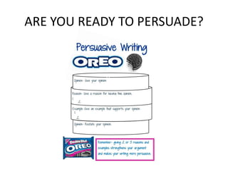 Oreo. Stating Your Opinion | PPTX