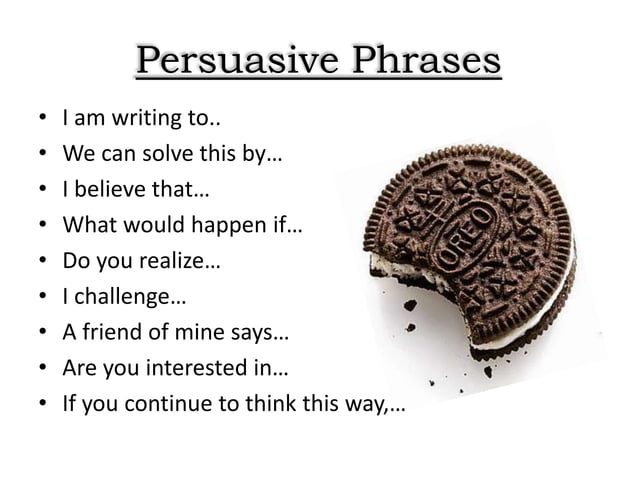 Oreo. Stating Your Opinion | PPTX