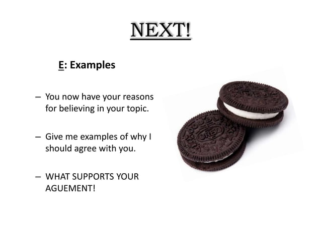 Oreo. Stating Your Opinion | PPTX