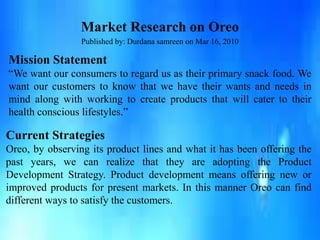 Oreo (University Assignment) | PPTX