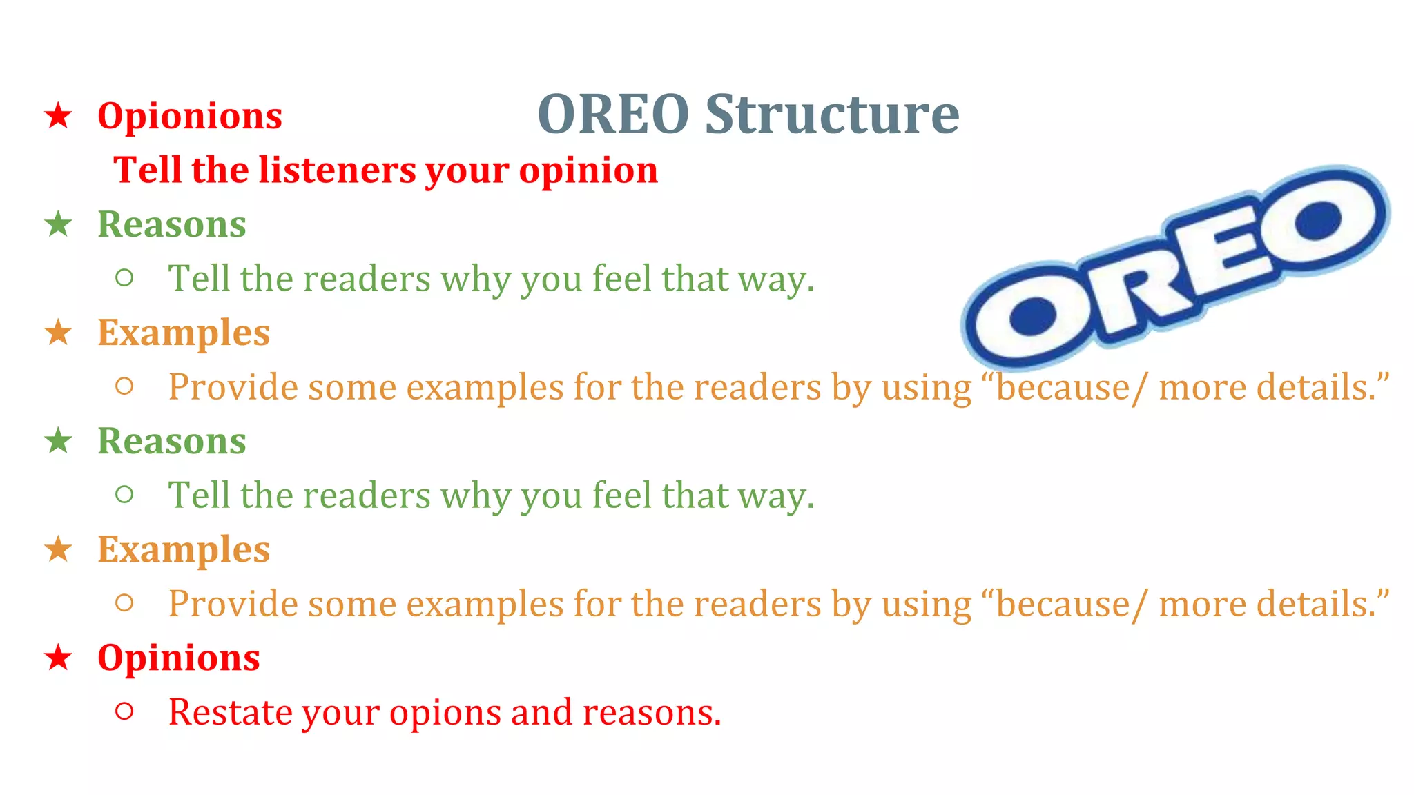 Oreo and Debate tips.pptx