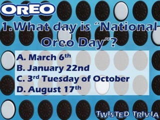 Oreo Trivia Game | PPT