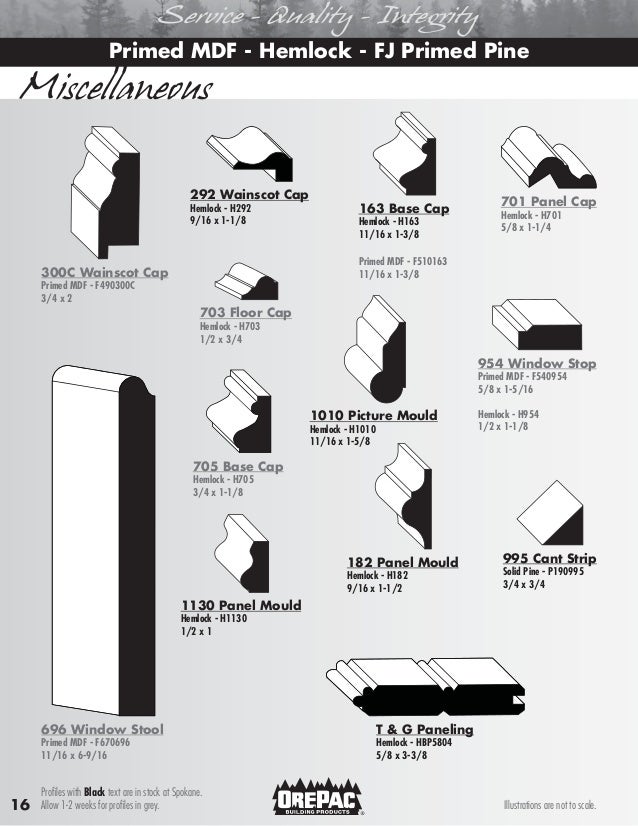 OrePac Moulding and Millwork Guide
