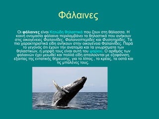 Οι φάλαινες - Ορέστης | PPT