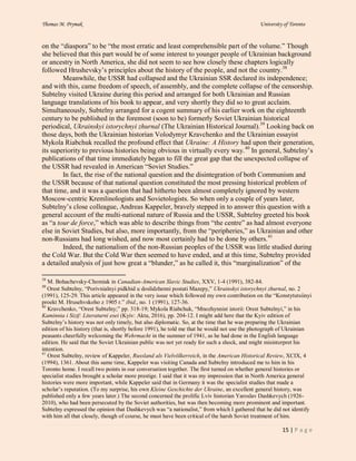 Orest subtelny as historian revised may, 2020 | PDF