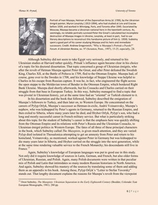 Orest subtelny as historian revised may, 2020 | PDF