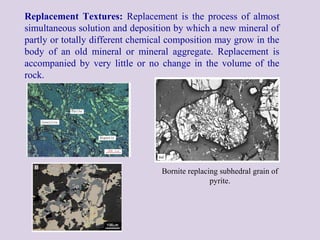 Ore texture and paragenesis krishanu | PPT