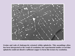 Ore texture and paragenesis krishanu | PPT