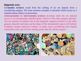 Ore texture and paragenesis krishanu | PPT
