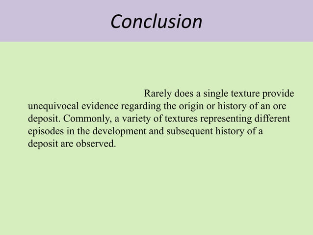 ORE TEXTURES.pptx | Geology | Science