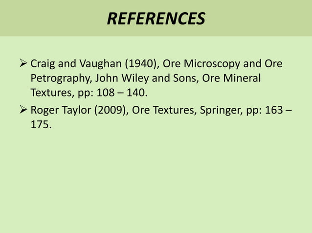 ORE TEXTURES.pptx | Geology | Science