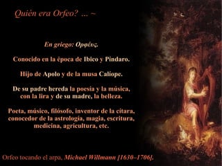 Orfeo, ivana. | PPT
