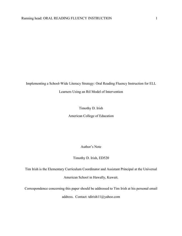 ORF: Research Based Instruction | PDF | Educational Assessment | Education