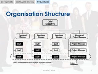 Organisation Structure and Objectives | PDF