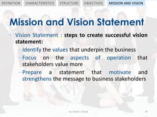 Organisation Structure and Objectives | PDF