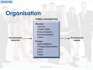 Organisation Structure and Objectives | PDF