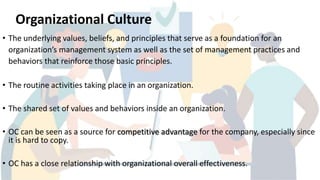 Organizational Culture & Change | PPTX