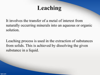 leaching , ion exchange and separation of hafnium from zirconium | PPT