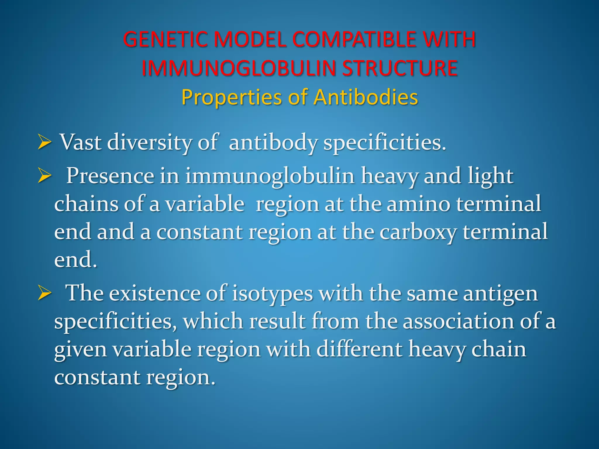 Organization and expression of Ig genes | PPTX
