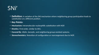 substition reaction , types , mechanisms | PPT