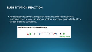 substition reaction , types , mechanisms | PPT